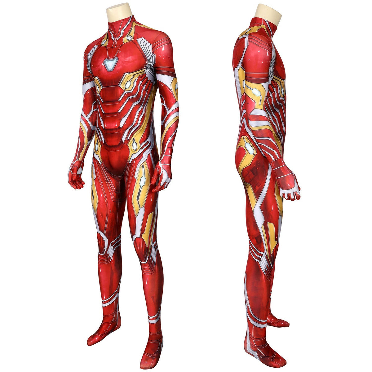 Avengers Iron Man Tony Stark Nanotech Suit Jumpsuit Costumes – awcos